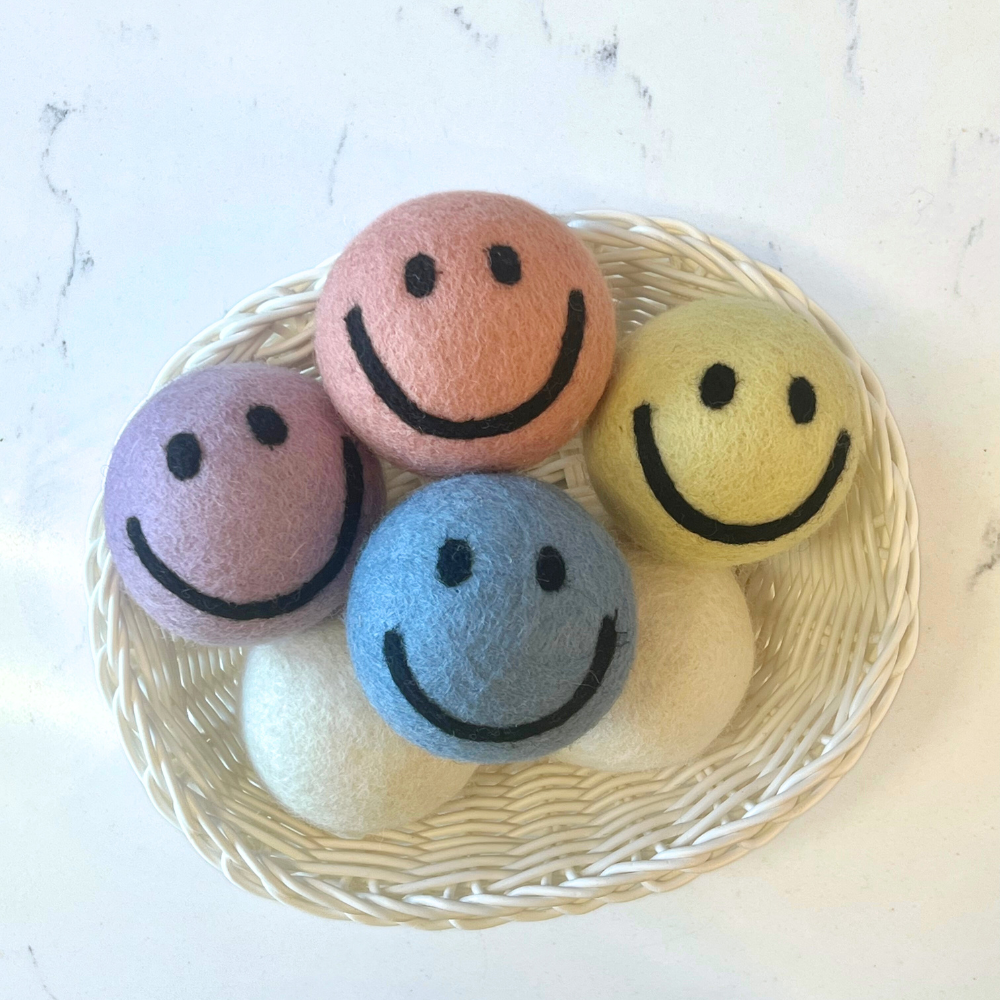 ROSERAY® 100% Wool Dryer Balls - Smiley